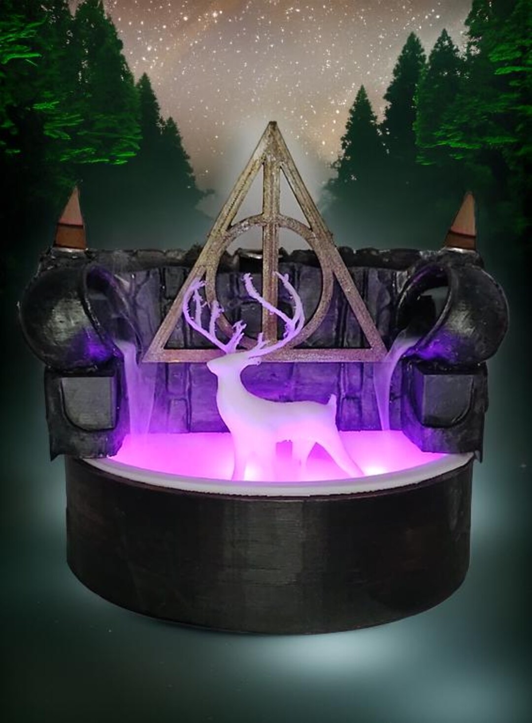 Harry Potter Patronus Incense Smoke Waterfall With Light - Etsy