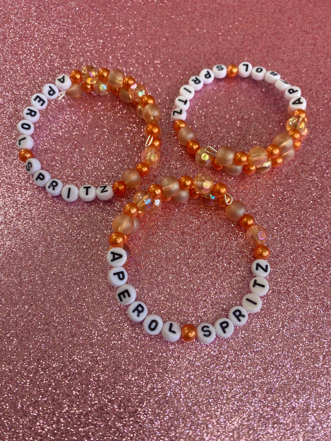 Aperol Spritz Beaded Friendship Bracelet - Etsy