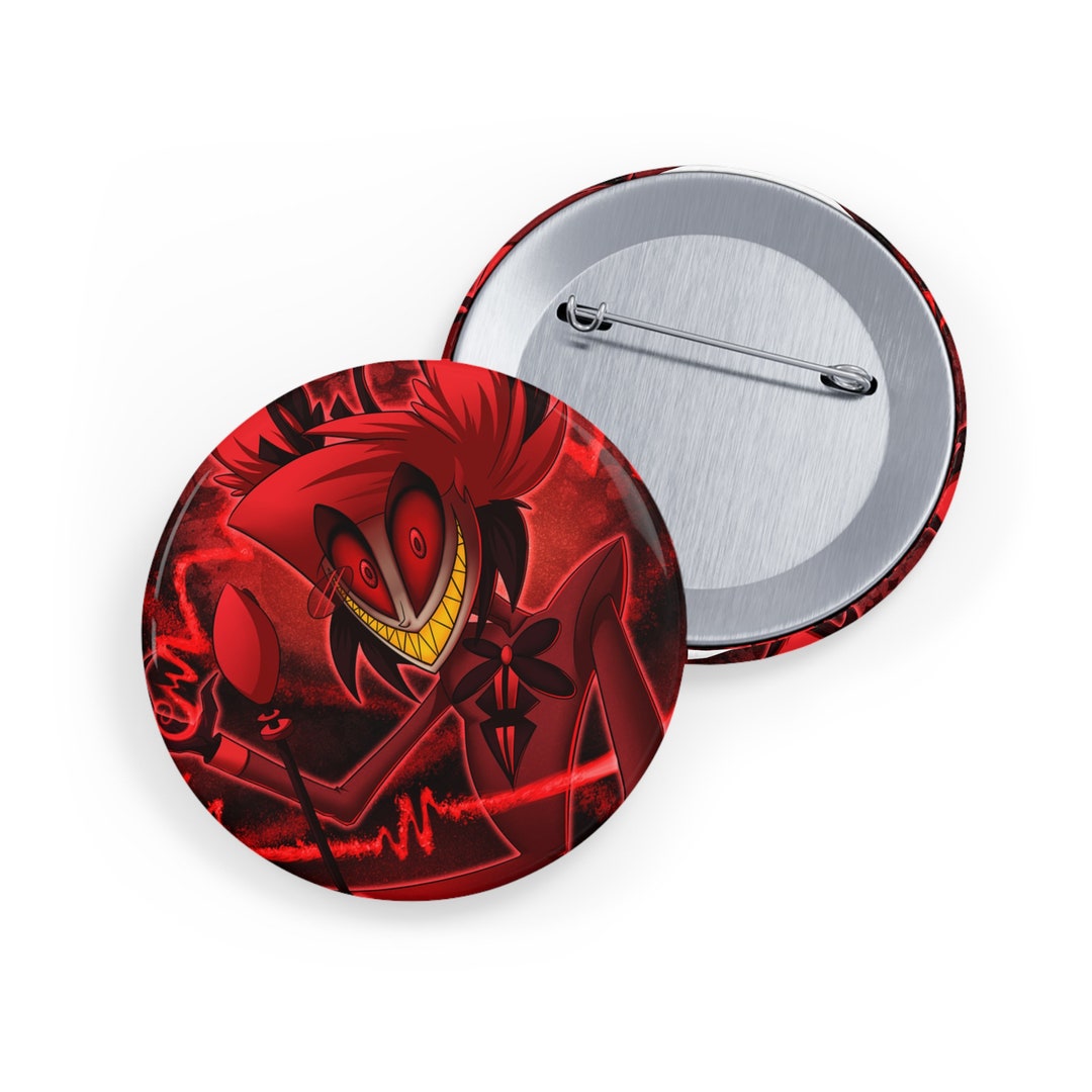 Hazbin Hotel Alastor Round Pins - Etsy