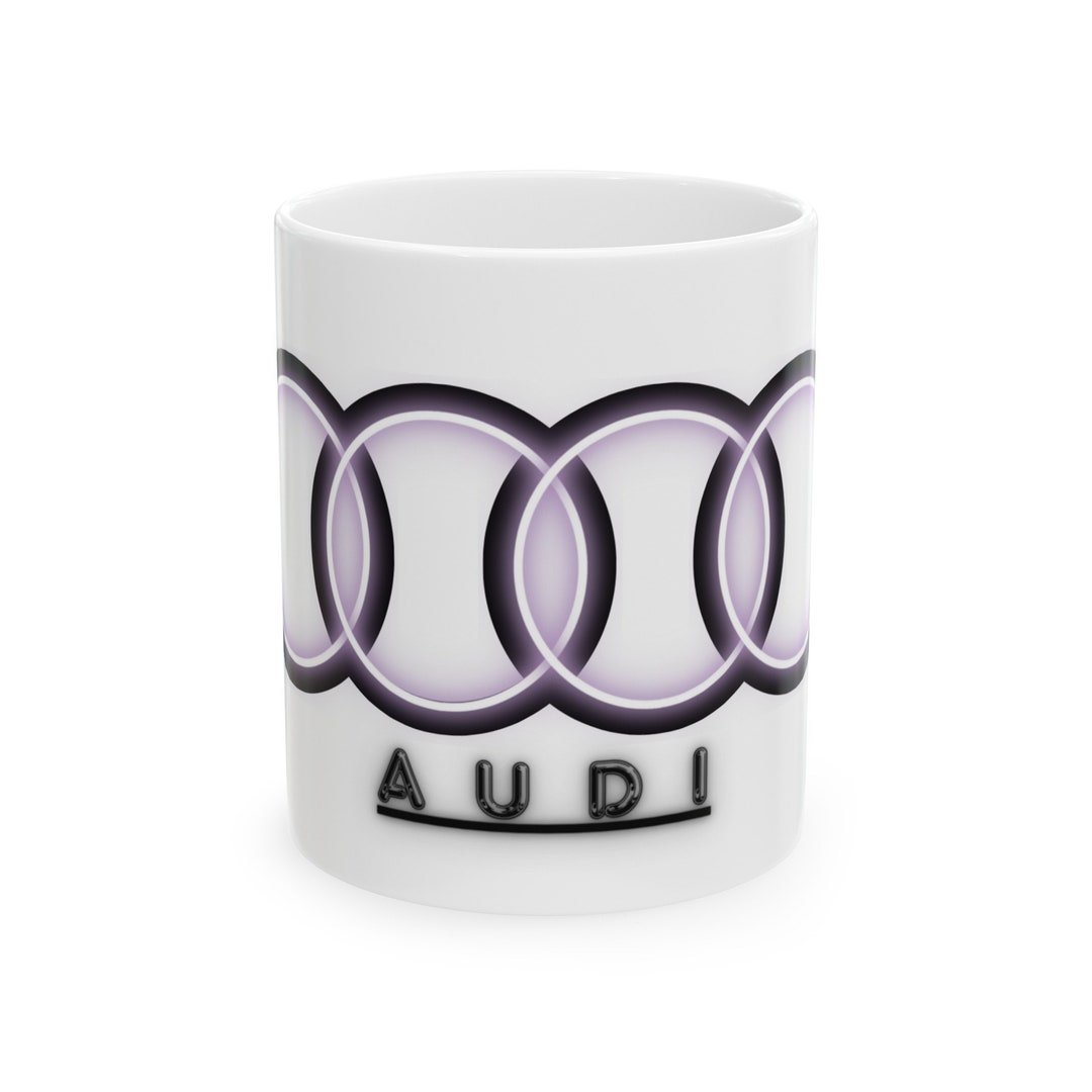 Audi Logo and Brand Ceramic Mug - Etsy