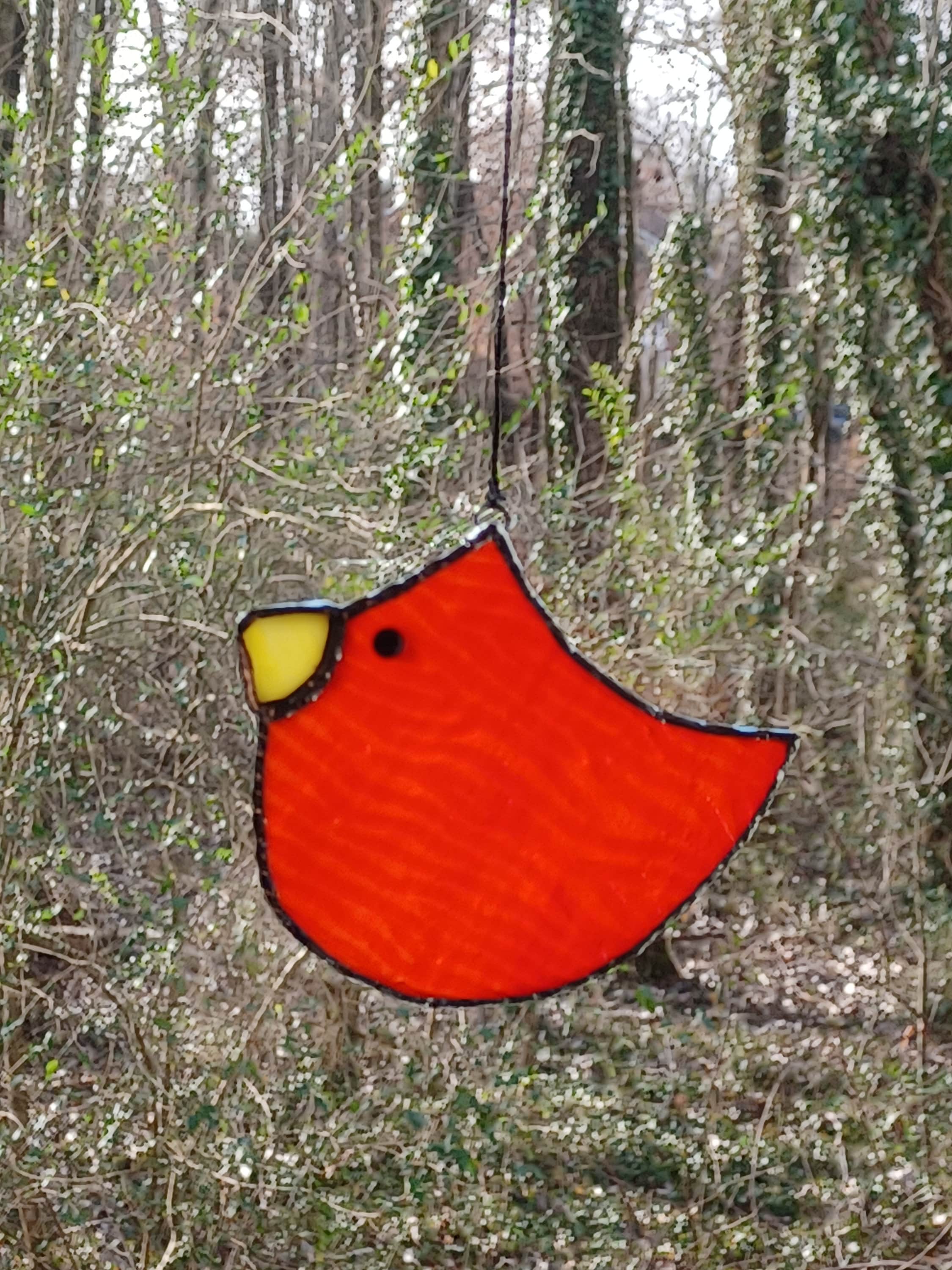 Real Stained Glass Bird Suncatchers, Various Colors, Ready to Hang ...