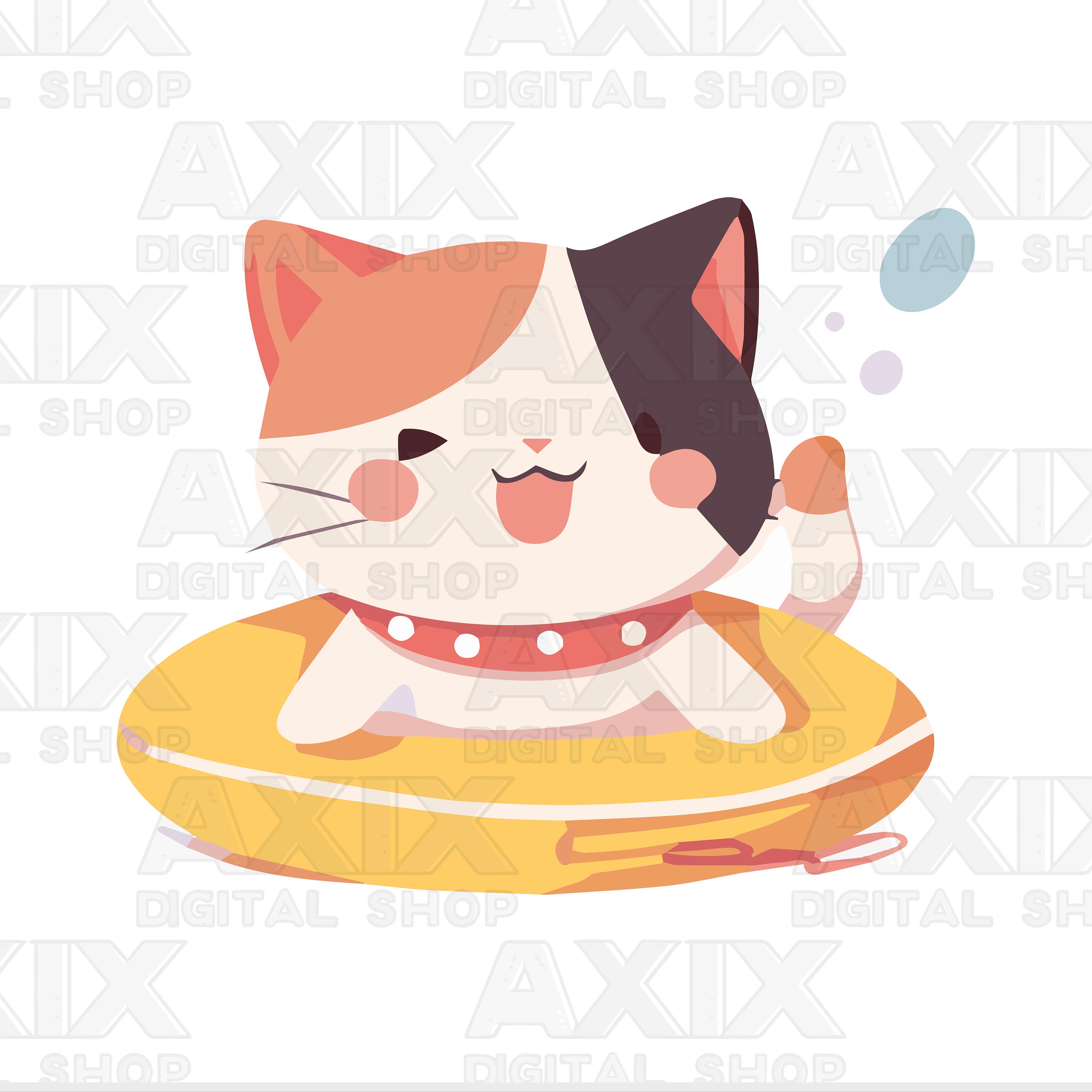 Svg Png Jpg Bunble Funny Summer Pool Party Cats Stickers Clipart Kitten ...