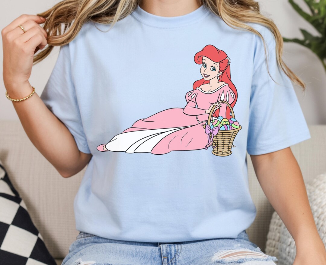 Ariel Easter Egg Hunt T-shirt, Little Mermaid Princess Tee - Etsy