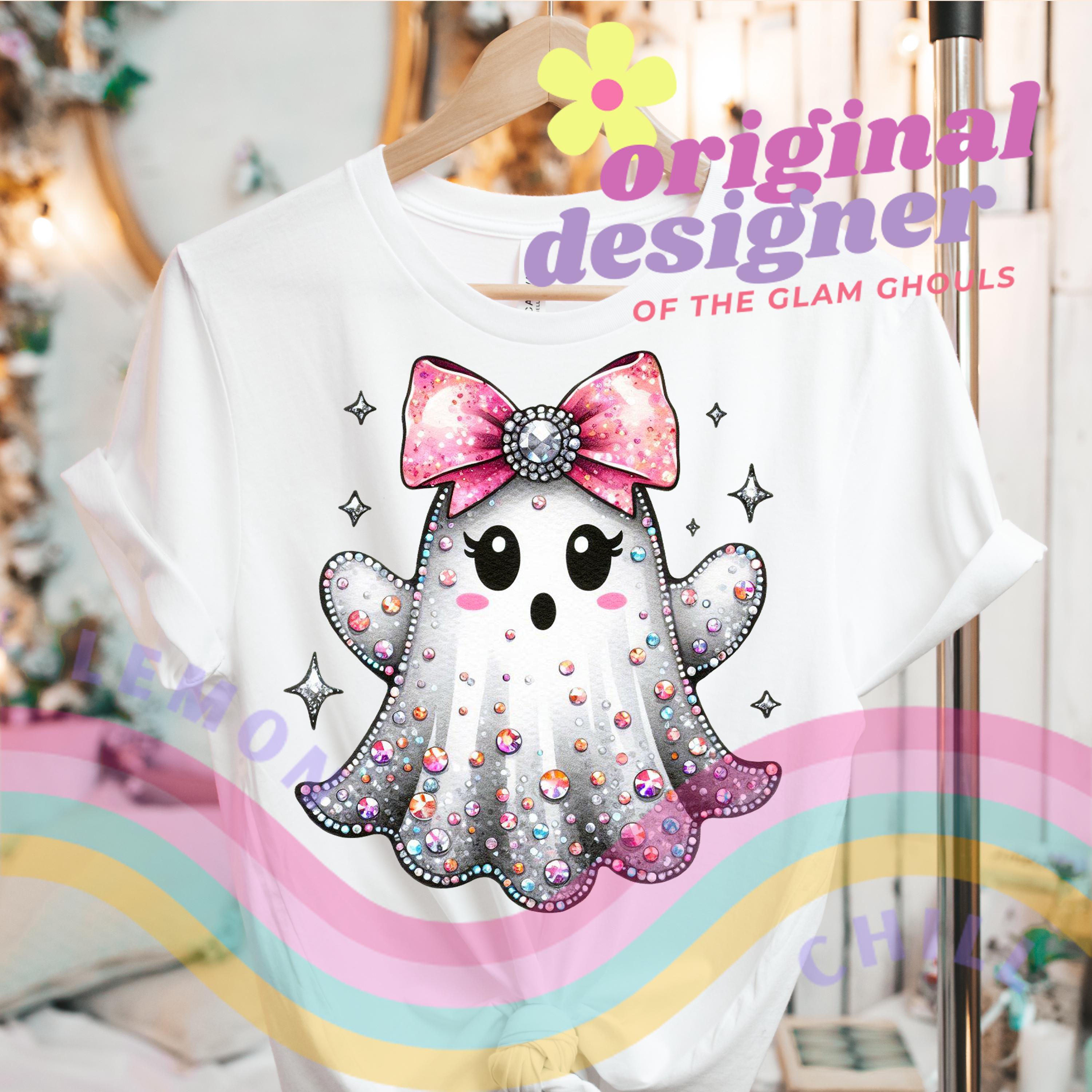 Cute Ghost Png, Faux Glitter Png, Glam Png, Sparkly Png, Bougie Ghost ...