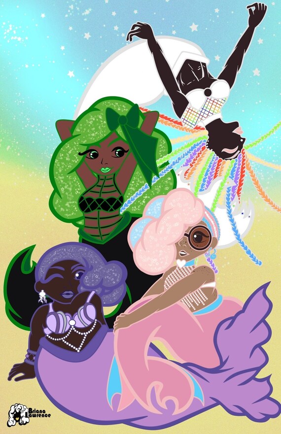 Magical Girl Mermaids | Etsy