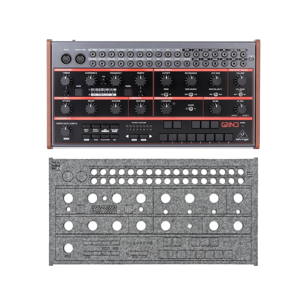 Behringer Grind Dust Cover – Custom Protective Cover for Synthesizers ...