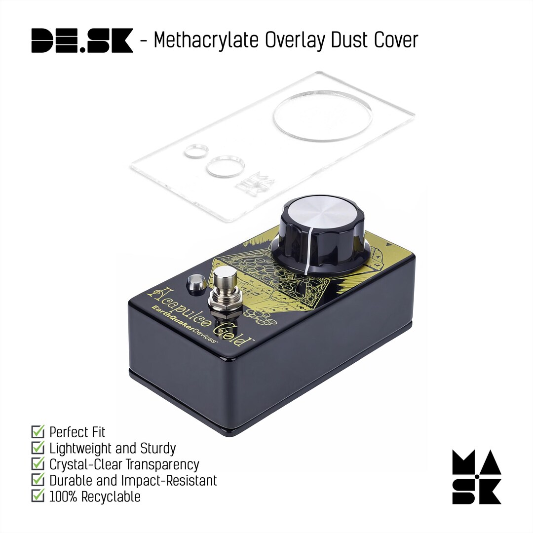 Sturdy Protective Overlay Dust Cover for Earthquaker Devices Acapulco ...