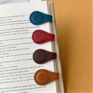 Personalized Leather Magnetic Bookmarks, Page Markers for Students ...