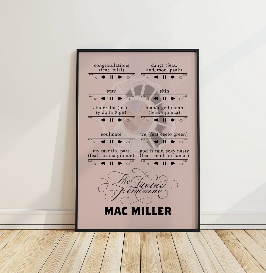Album Tracklist Poster - Etsy
