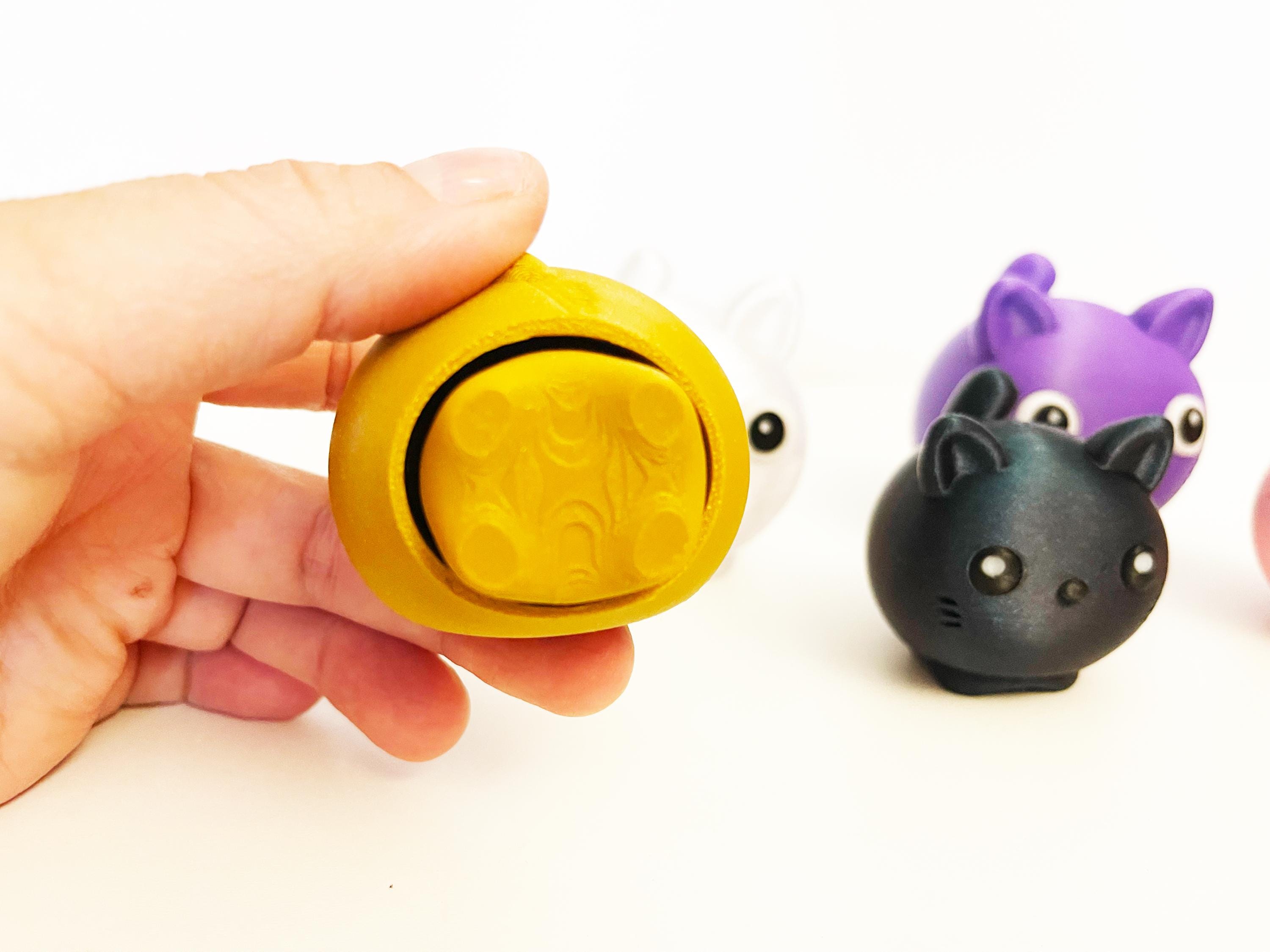 Clicker Cat Fidget Toy – 3D Printed Sensory Clicker for Stress Relief ...