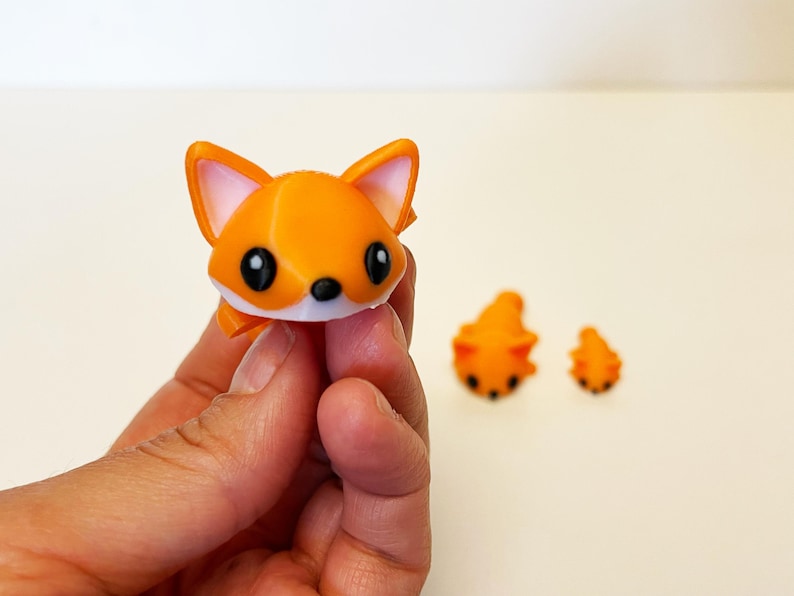 Bulk Articulated Fox Animals Fidget Toy 3 Sizes Sensory Stress-relief ...