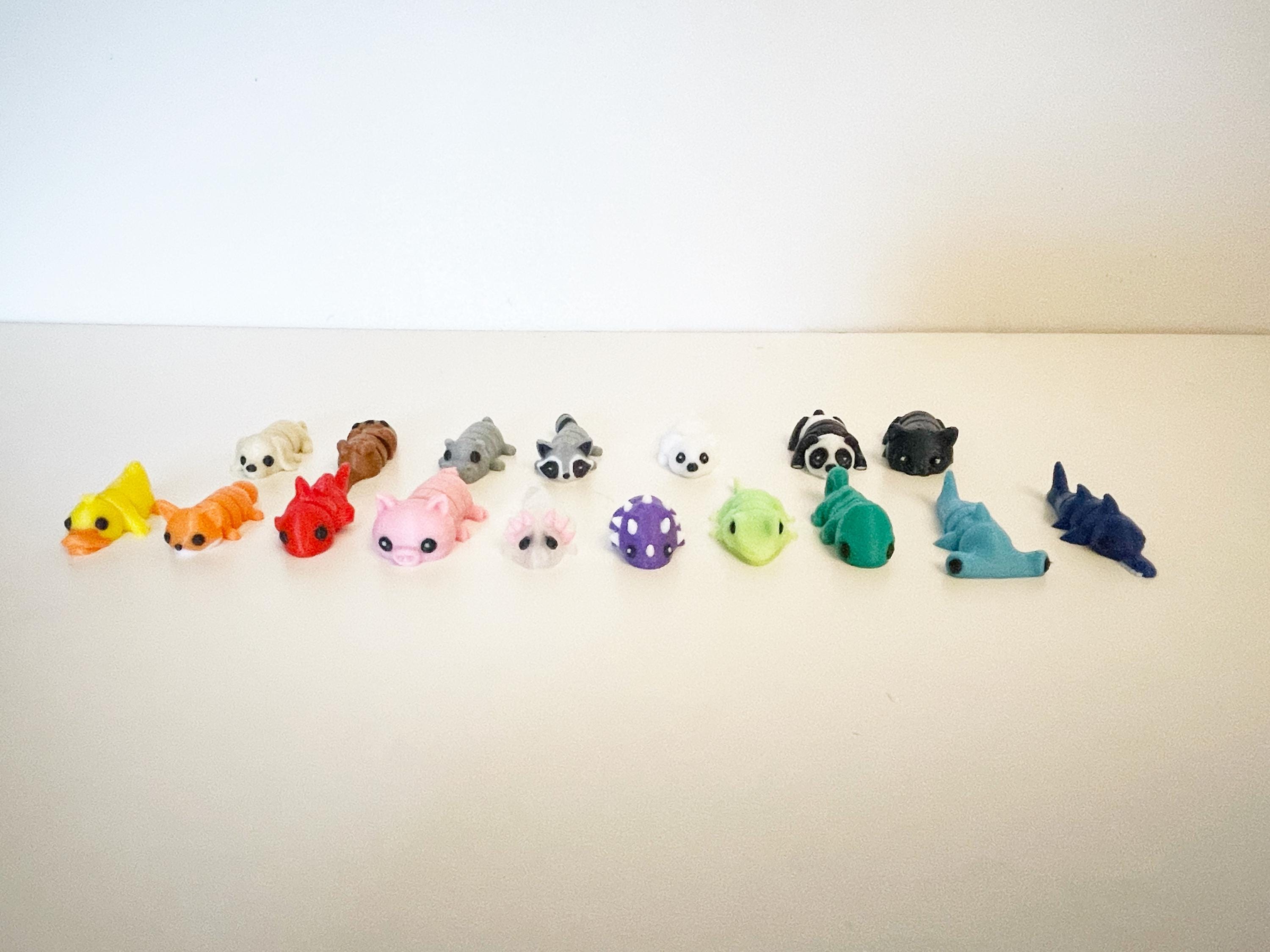 Mini Articulated Animals Fidget Toy Size 1 Inch, Sensory Stress-relief ...
