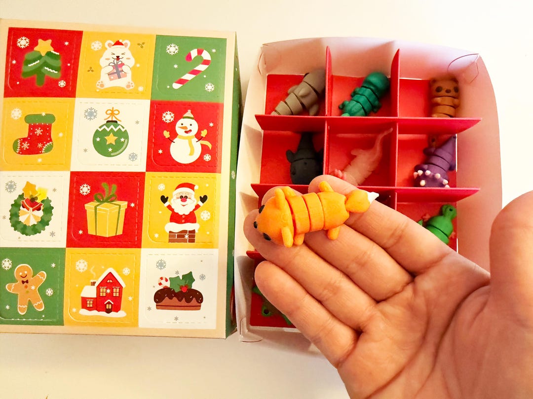 Custom Advent Calendar With 3D Printed Mini Animals – 12 Days of ...