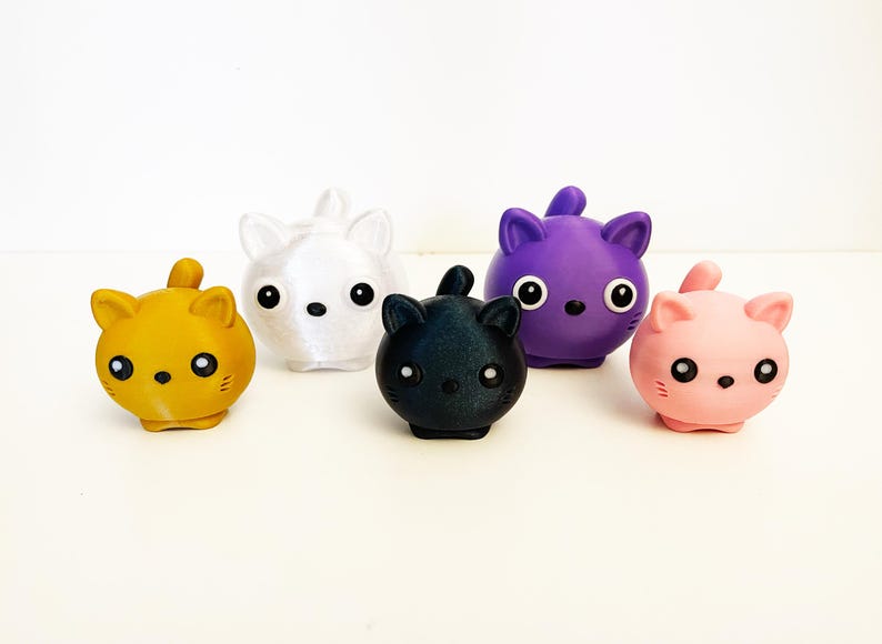 Clicker Cat Fidget Toy – 3D Printed Sensory Clicker for Stress Relief ...