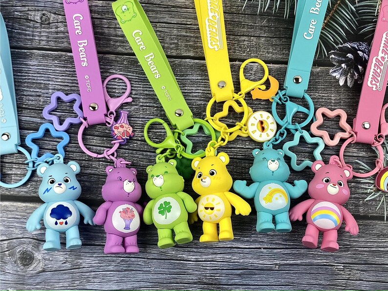 Care Bears Keychain Care Bears Pendant Cartoon Bear Pendant Bears ...