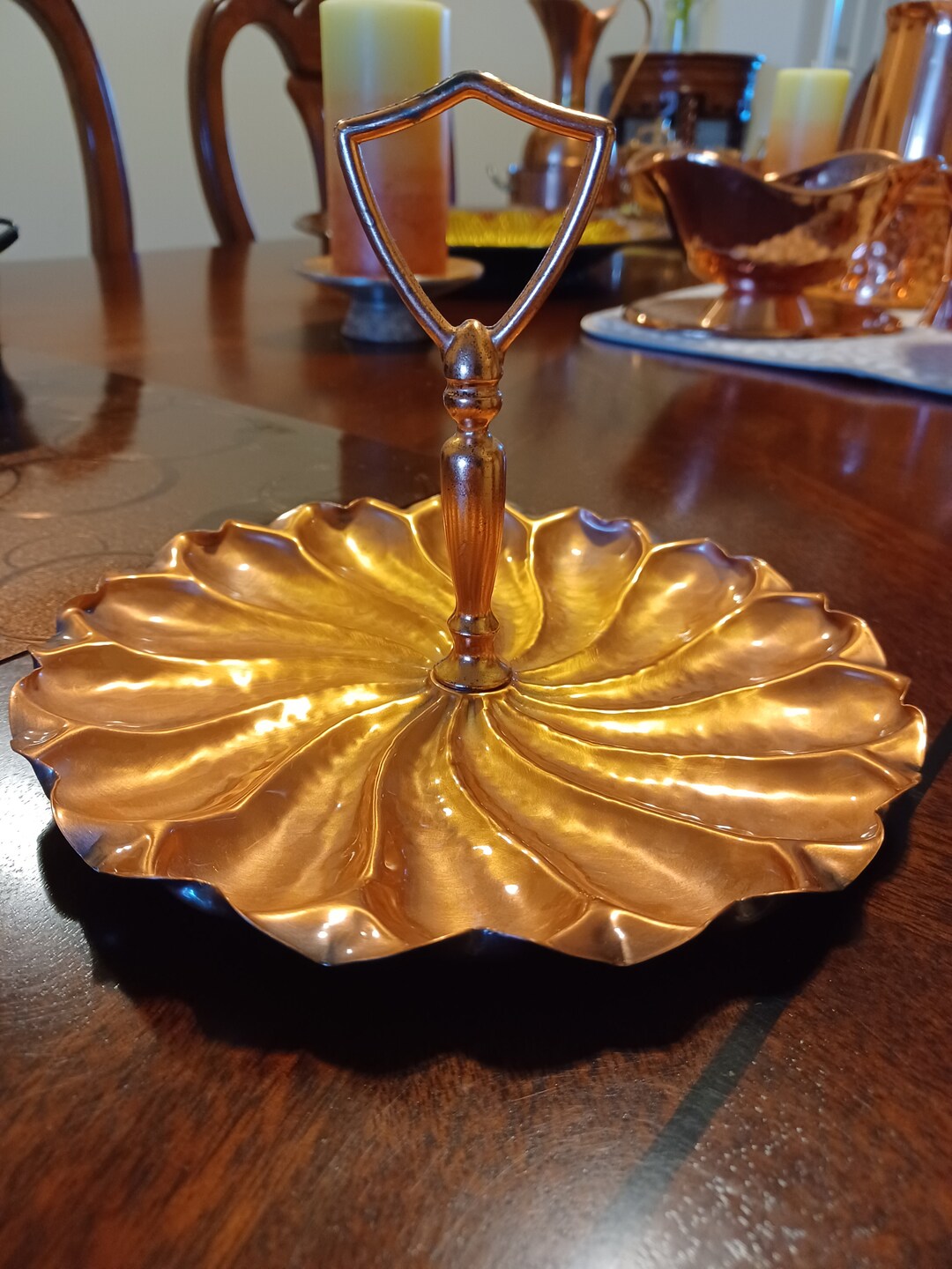 Vintage Copper Candy Dish - Etsy
