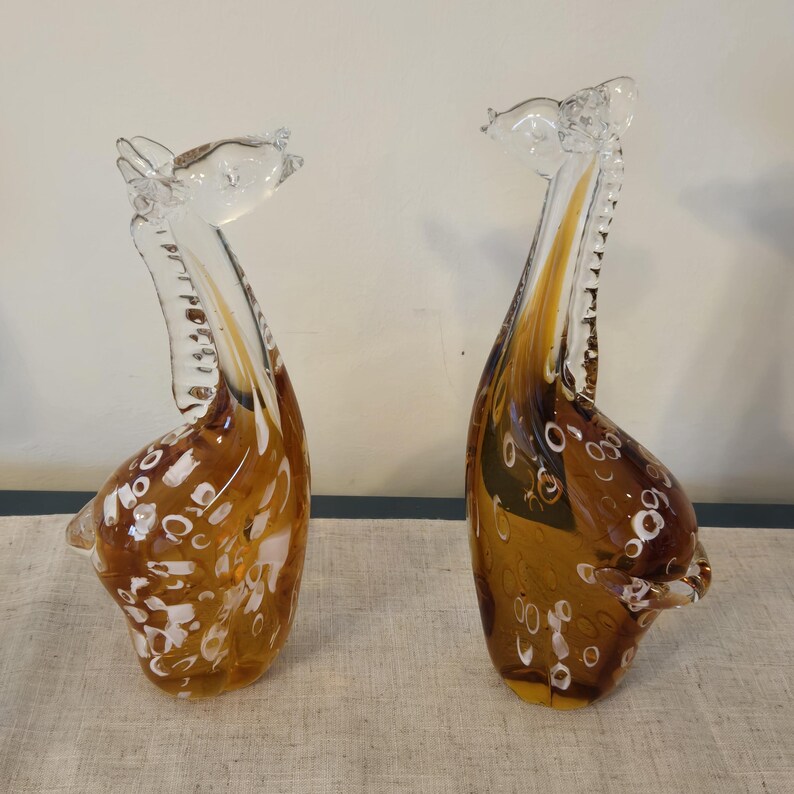 Decorative Giraffe Glass Sculpture - Etsy
