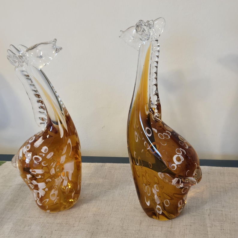 Decorative Giraffe Glass Sculpture - Etsy