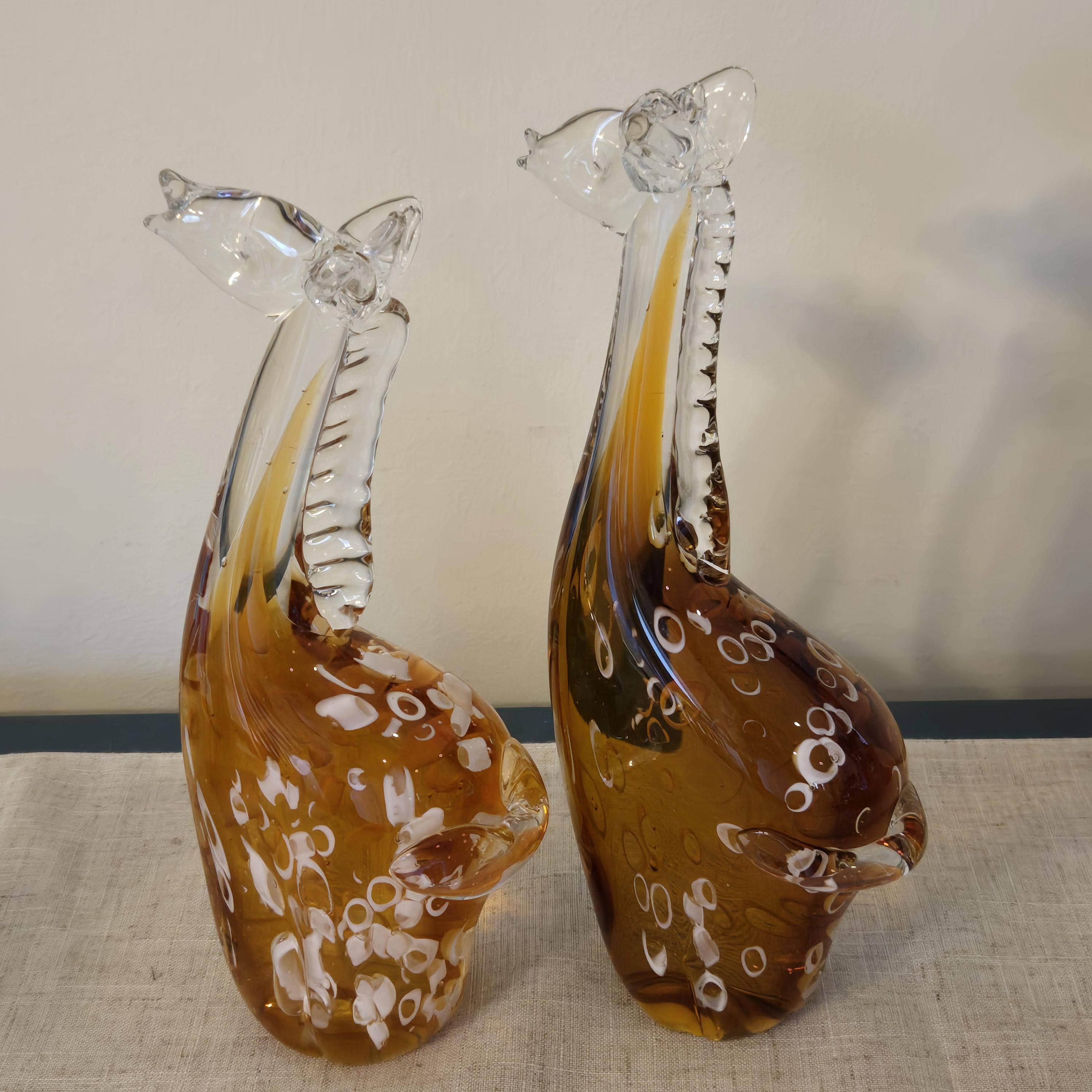 Decorative Giraffe Glass Sculpture - Etsy