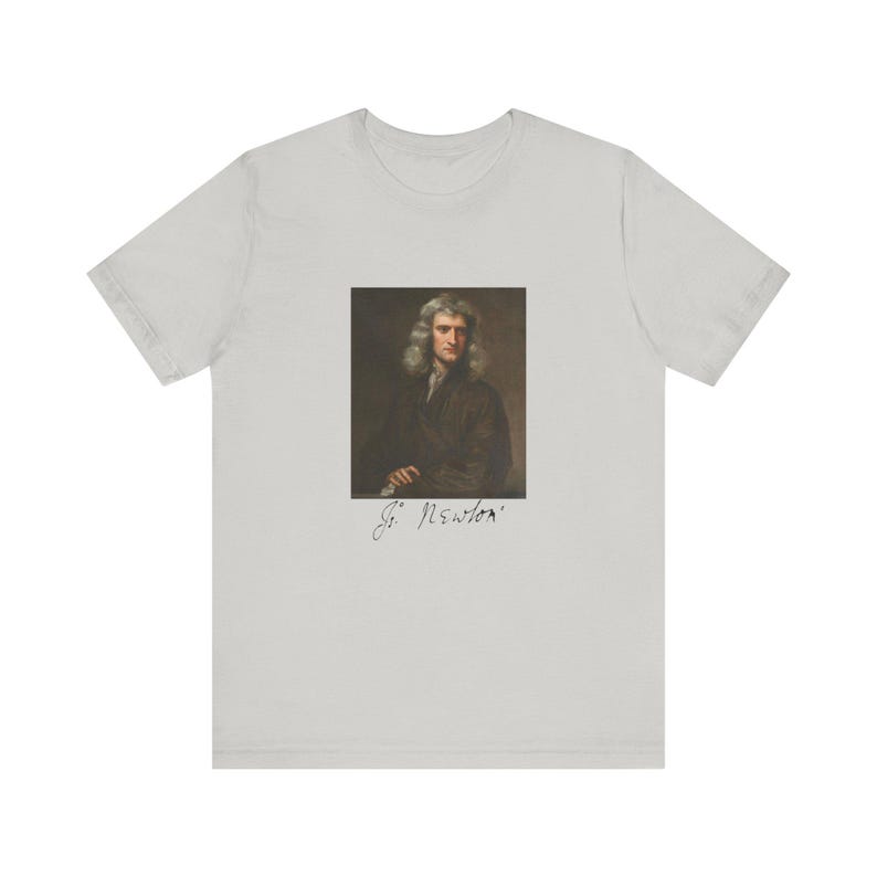 Isaac Newton Portrait T-shirt - Etsy