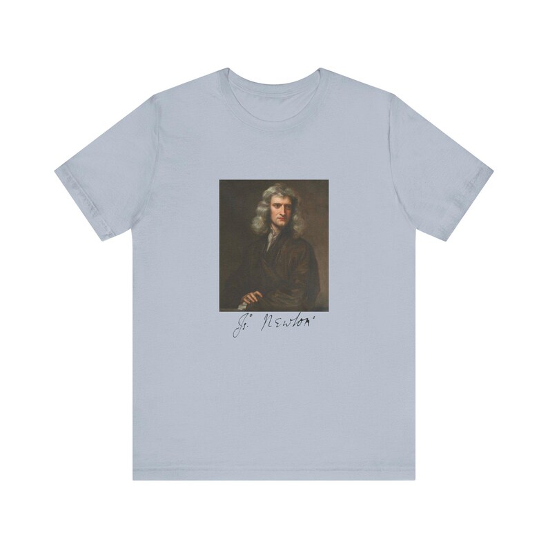 Isaac Newton Portrait T-shirt - Etsy