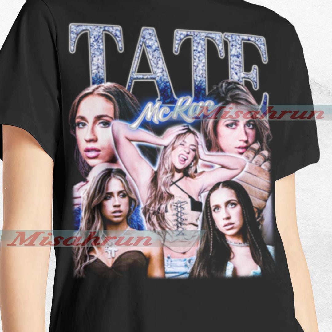Tate Mcrae Shirt Singer Graphic Tee Aktris Bootleg Bestseller Design ...