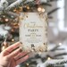 Gold Christmas Party Invitation Template Editable Christmas Party ...