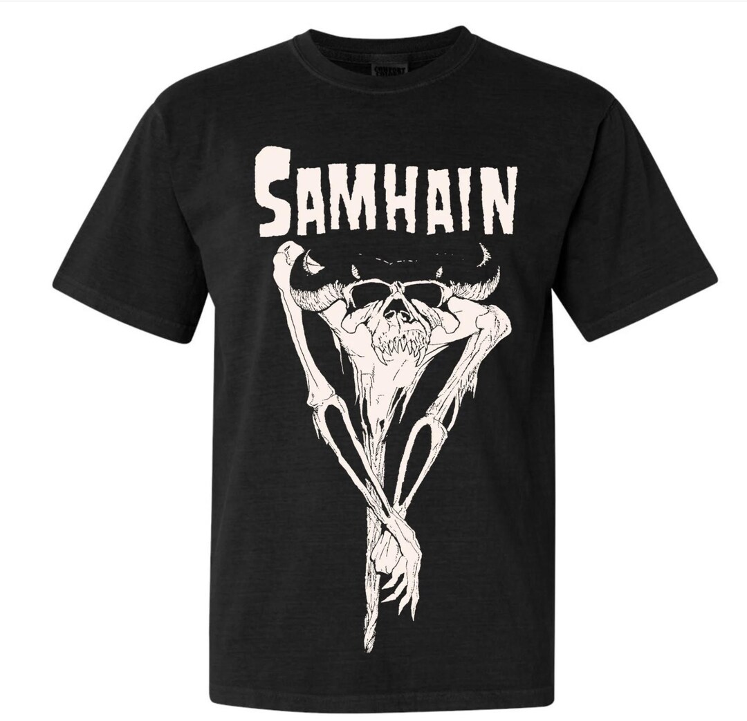 SAMHAIN Scarecrow Shirt - Discharge Print Premium Cotton - Etsy