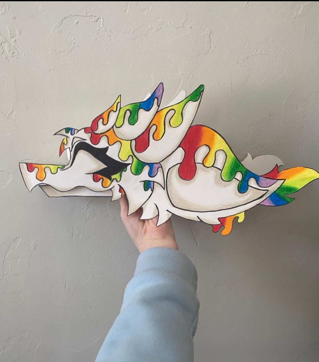 Paper Dragon, Paper Dragon Puppet, Dragon, Dragon Puppeteer, Paper ...