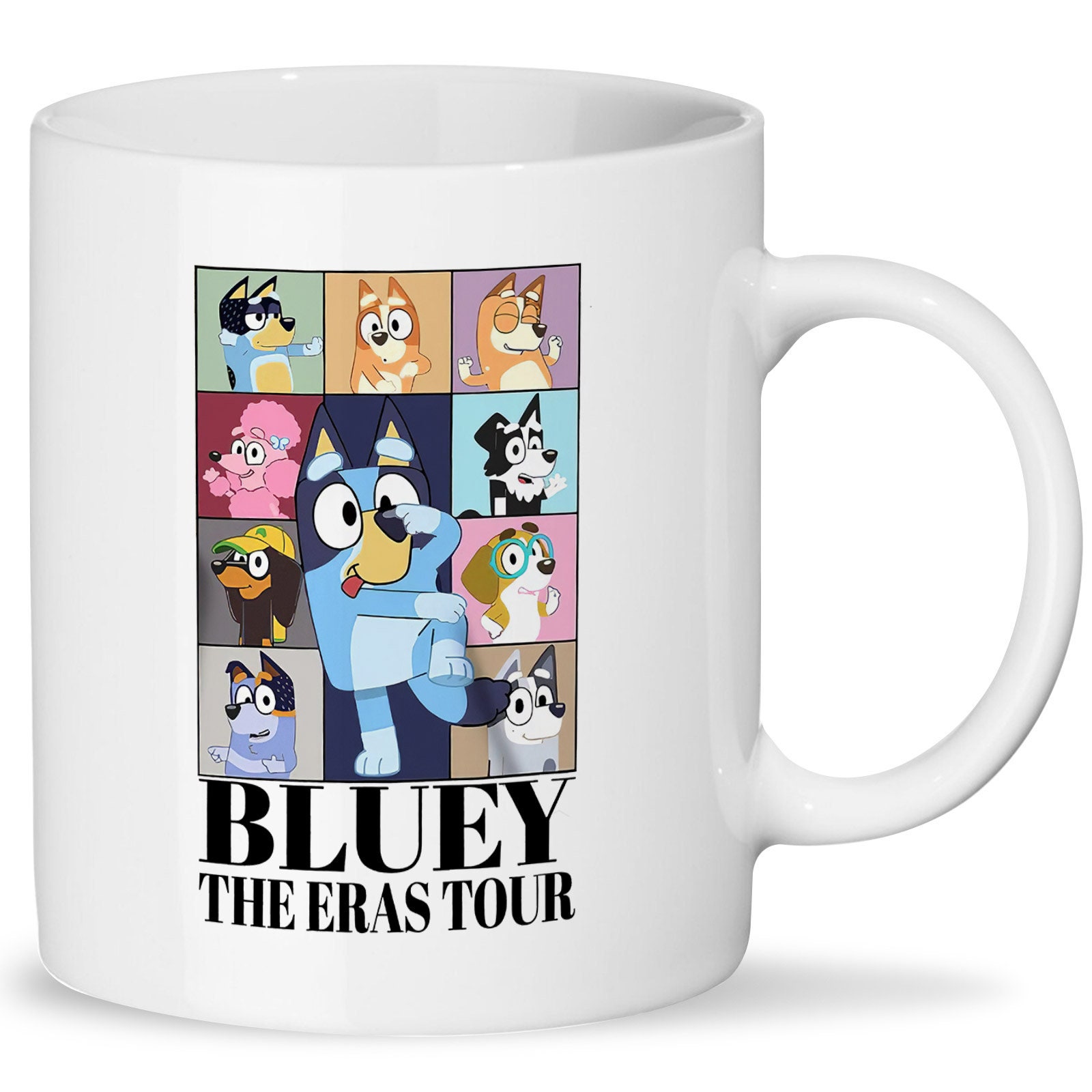 Bluey Mug, Bluey the Eras Tour Mug, Bluey Family Coffee Mug, Funny ...