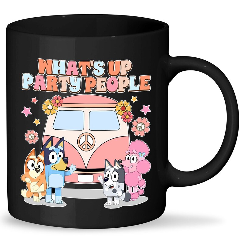 Bluey Party Mug, Bluey Mug, Bluey Chilli Heeler Mug, Chilli Heeler Mug ...