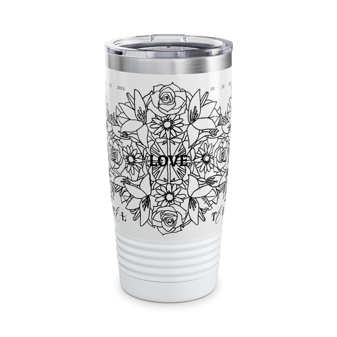 PERSONALIZED Example of the LOVE Wedding Tumbler, 20oz - Etsy