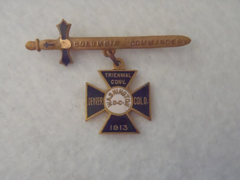 Knights of Templar Pin 1913 - Etsy