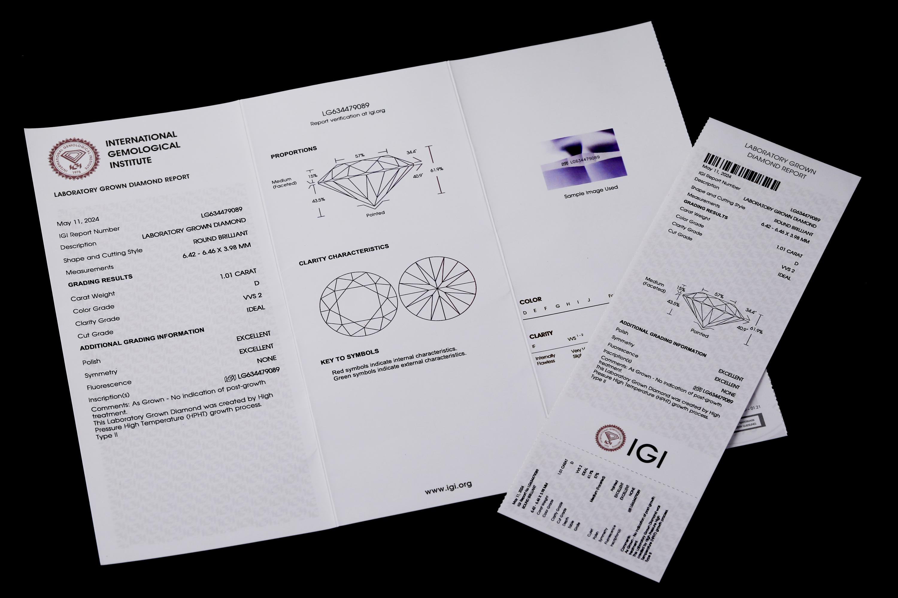 Igi-certified Lab Diamonds Igi Certificate Lab-grown Diamond CVD Lab ...
