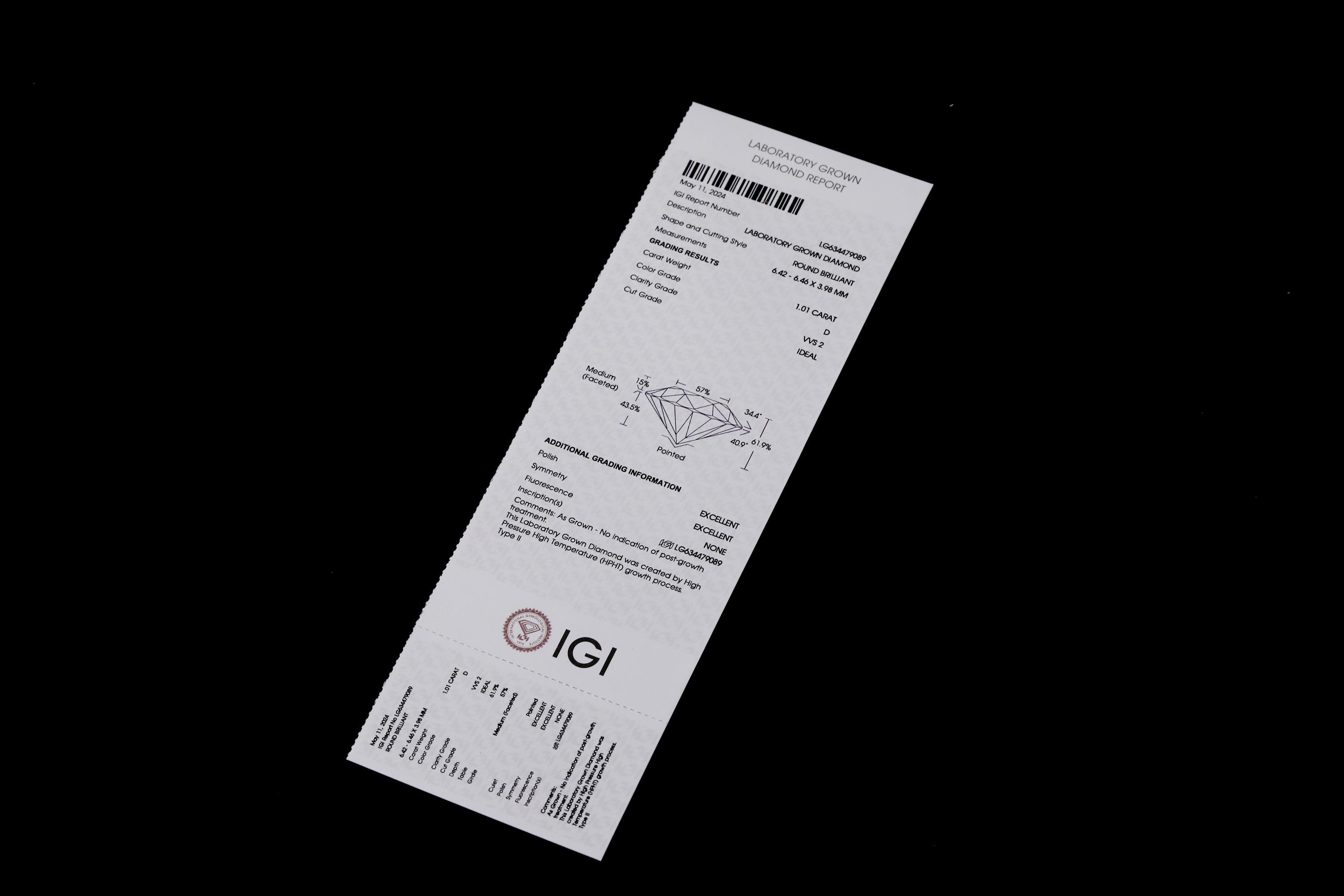Igi-certified Lab Diamonds Igi Certificate Lab-grown Diamond CVD Lab ...