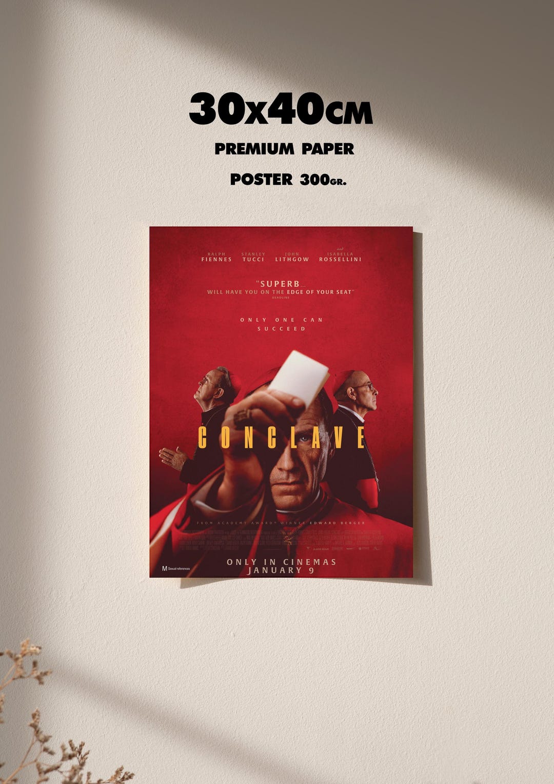 Conclave Poster of the Film Directed by Edward Berger - Etsy