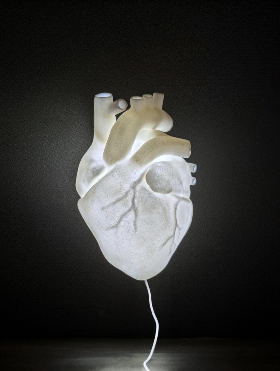 Unique 3D Printed Heart Lamp - Anatomical Art Sculpture - Etsy