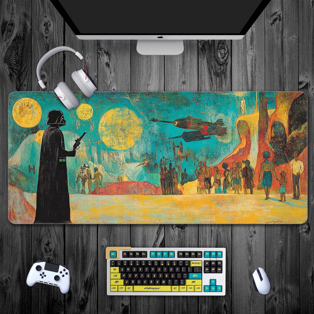 Darth Vader on Gauguin's Painting Gaming Mouse Pad,cool Desk Pad, Star ...