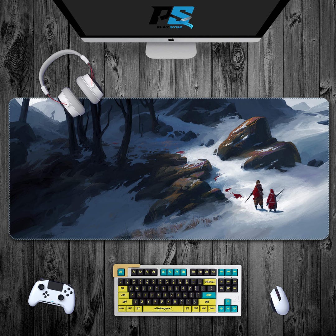 The Hunter and the Hunted Gaming Mouse Pad XXL, Hunting Desk Pad Large ...