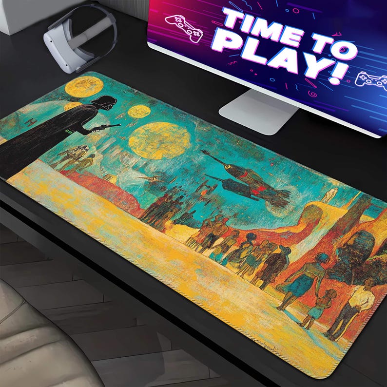 Darth Vader on Gauguin's Painting Gaming Mouse Pad,cool Desk Pad, Star ...