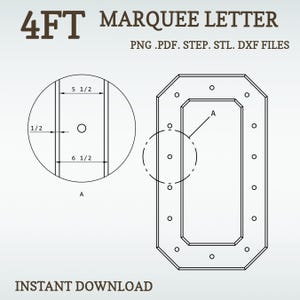 4ft DIY Marquee Plans, Letters and Numbers A-Z & 0-9. Light up Letter ...