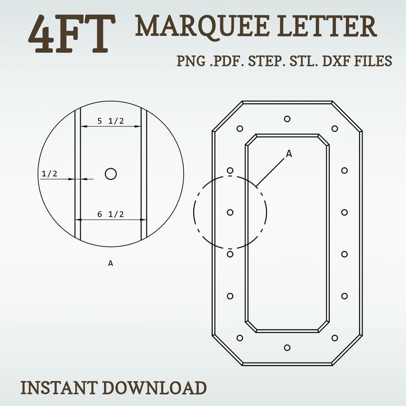 4ft DIY Marquee Plans, Letters and Numbers A-Z & 0-9. Light up Letter ...