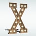 4ft DIY Marquee Plans, Letter X. Light up Letter Blueprints, Mosaic ...
