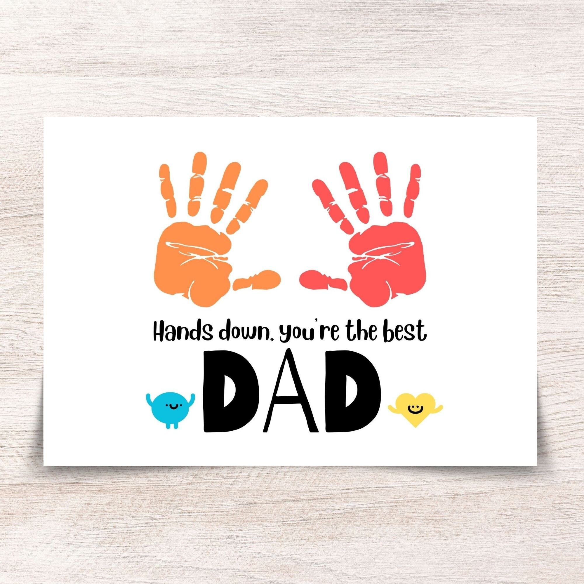 Father's Day Handprint Printable | Keepsake | Father's Day Gift From ...