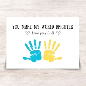 Father's Day Handprint Printable | Keepsake | Father's Day Gift From ...