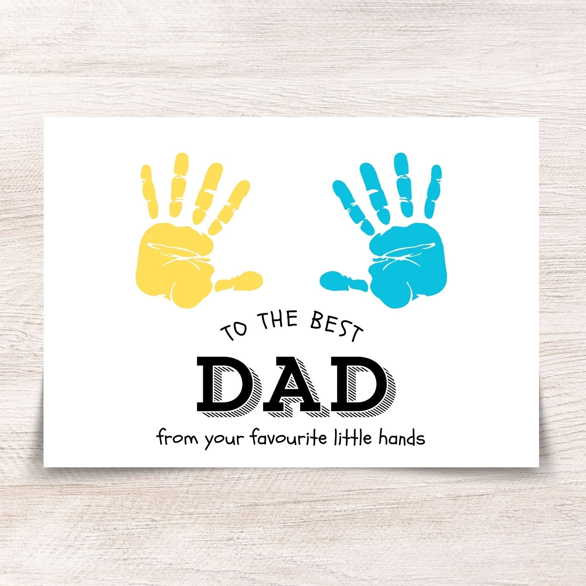Father's Day Handprint Printable | Keepsake | Father's Day Gift From ...