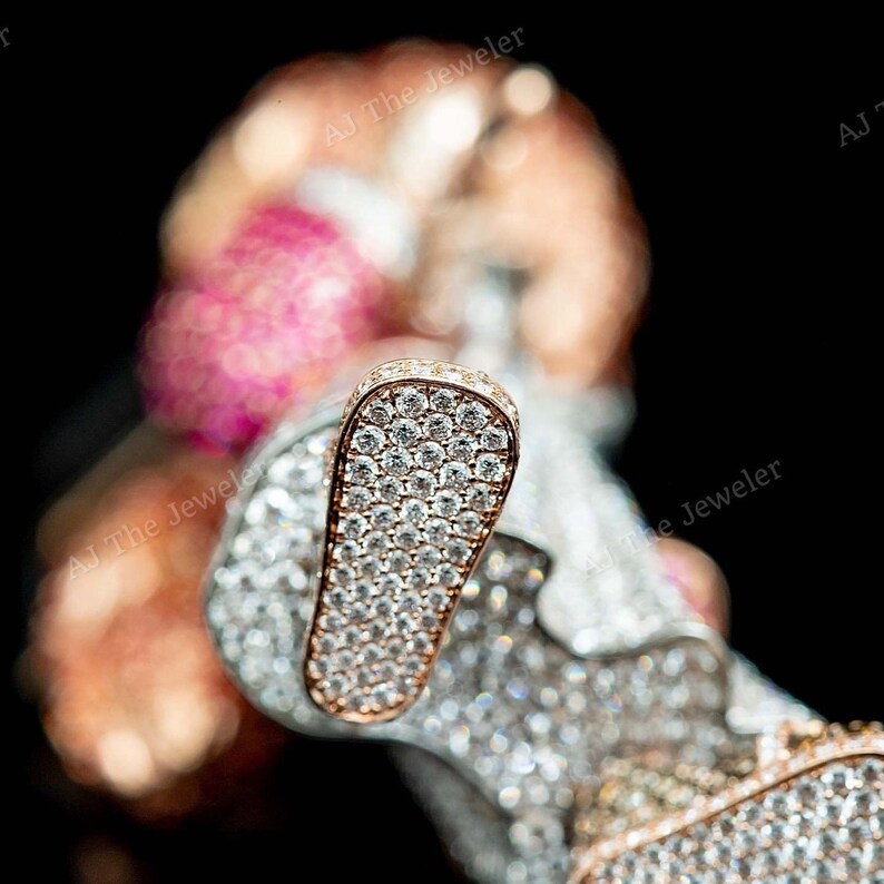 Iced Out Cartoon Pendant, Make Your Own Cartoon Pendant, VVS Moissanite ...