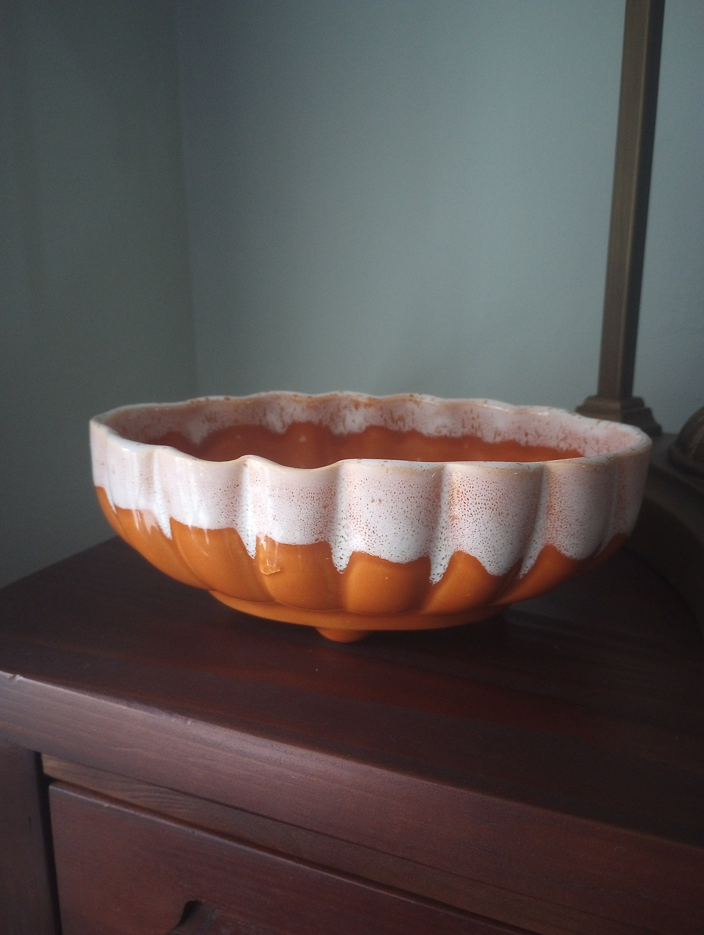Vintage UNGEMACH Glazed Ceramic Scallop Pottery 907 USA - Etsy