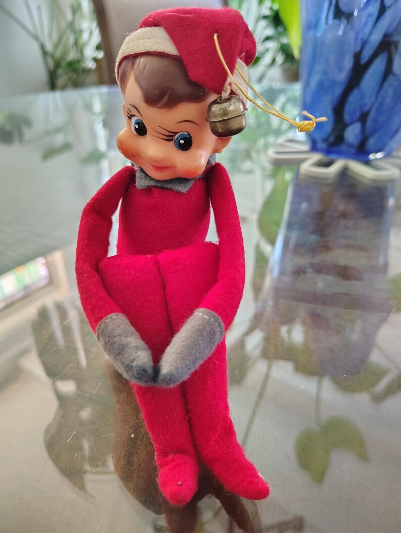 Vintage 1960s Pixie Knee Hugger Elf With Brass Bell Japan - Etsy