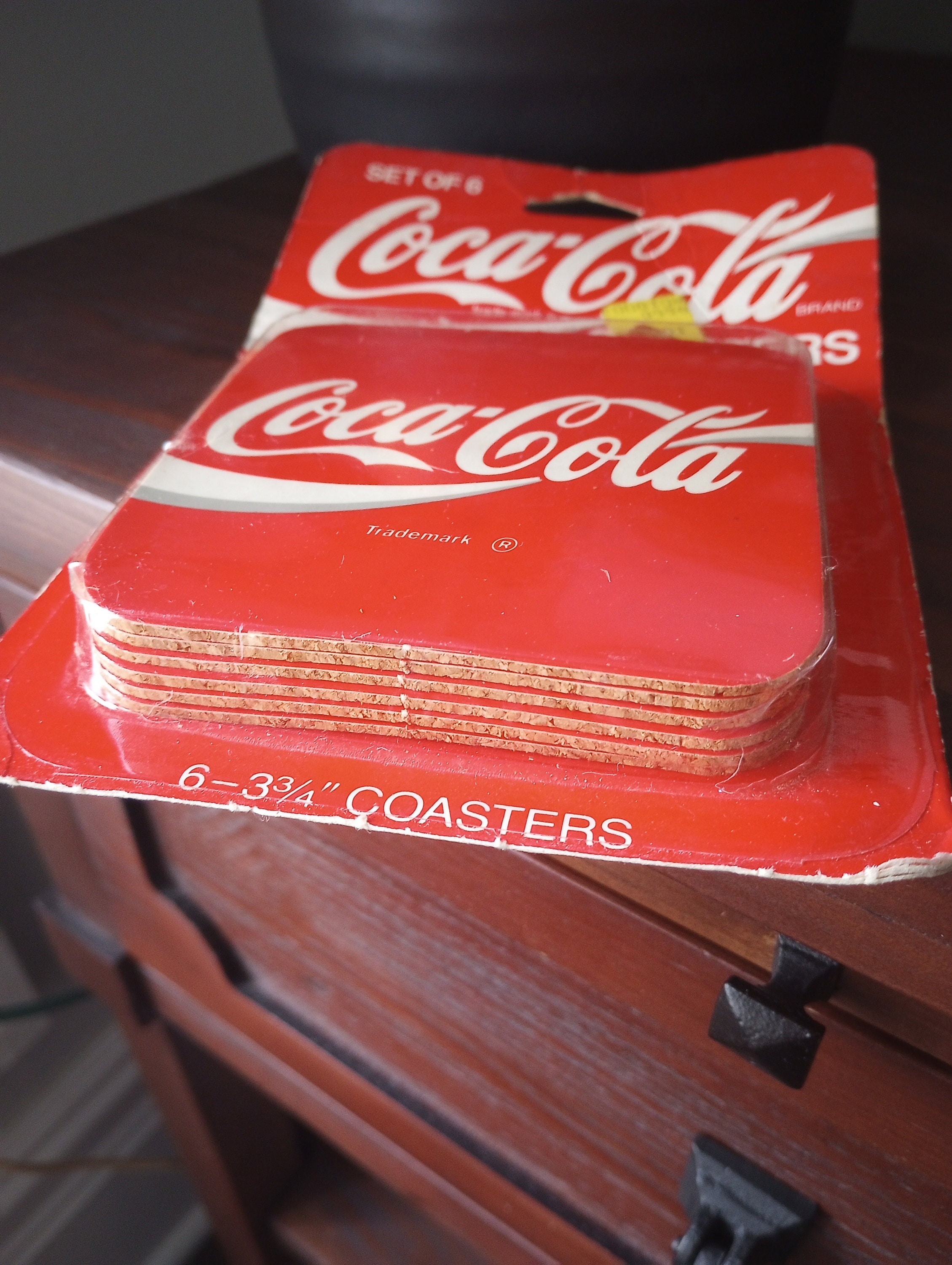 Vintage Coca-cola Coasters Set of 6 - Etsy